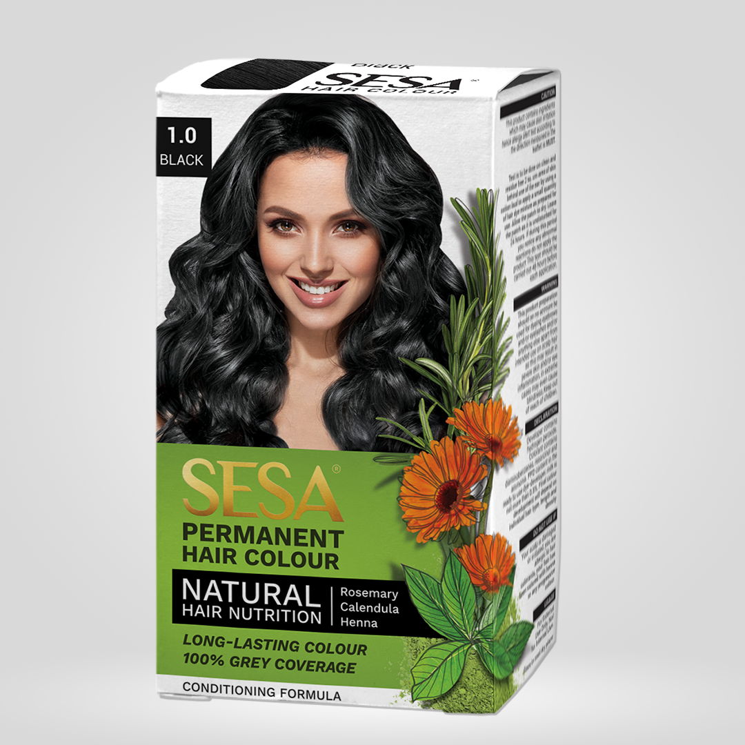 Sesa Permanent Hair Color - Black – Sesa Care
